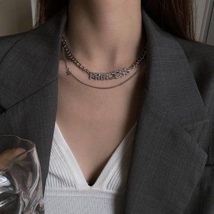 Hot Topic | Jewelry | Y2k Princess Rhinestone Layered Chain Necklace ...